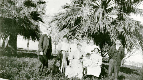 Petersen family on Petersen property – Works – Tempe History Museum